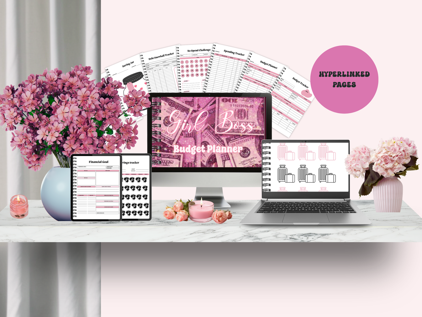 Plr Girl Boss Budget Planner – Social Cheat Sheet 2.0